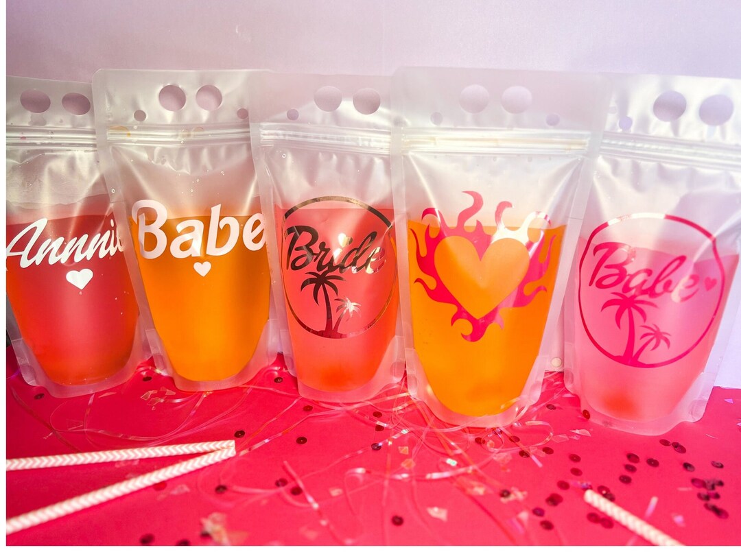 Barbie Drink Pouches Personalized Adult Beverage Pouch Girls Etsy