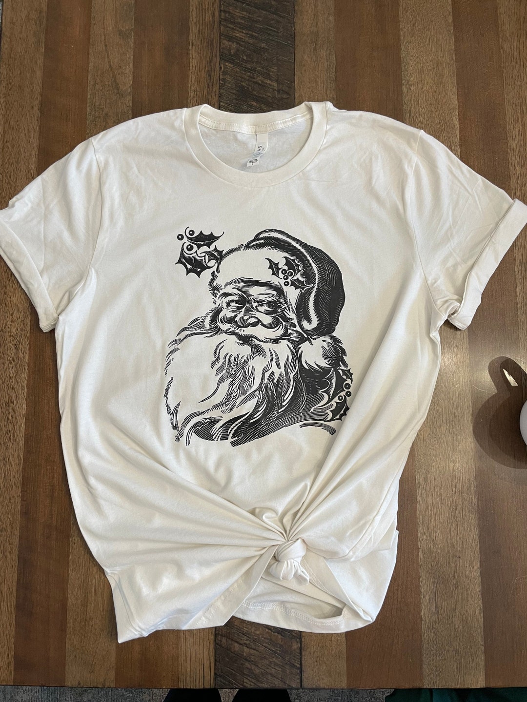 Retro Santa T-shirt, Old School Santa, Christmas Shirt, Retro Christmas ...
