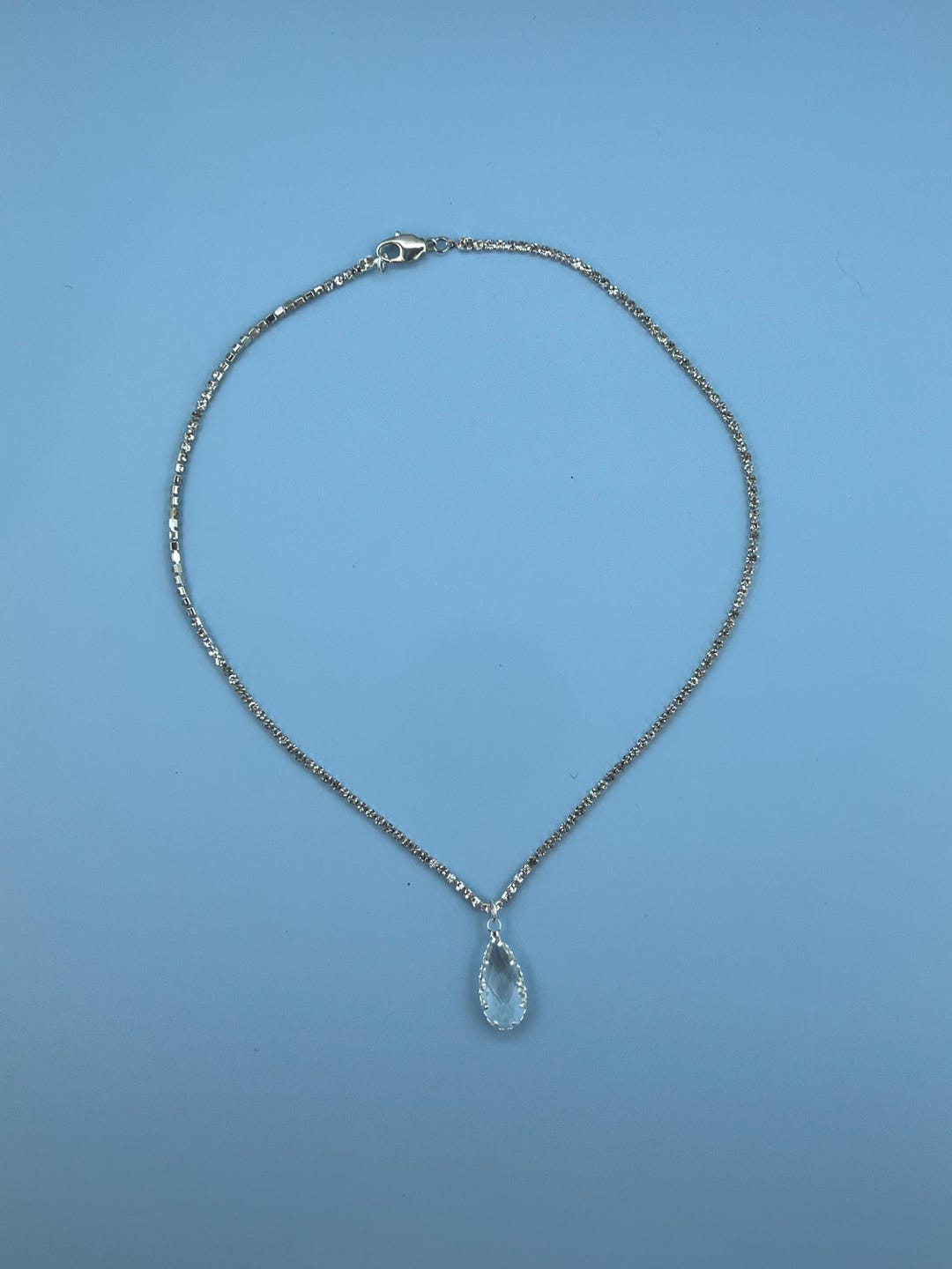 SC Teardrop Rhinestone Necklace (sabrina Carpenter Grammys 2025 ...