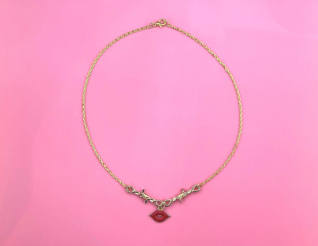 SC Lips Necklace (sabrina Carpenter Short N’ Sweet/taste/vmas 2024 ...