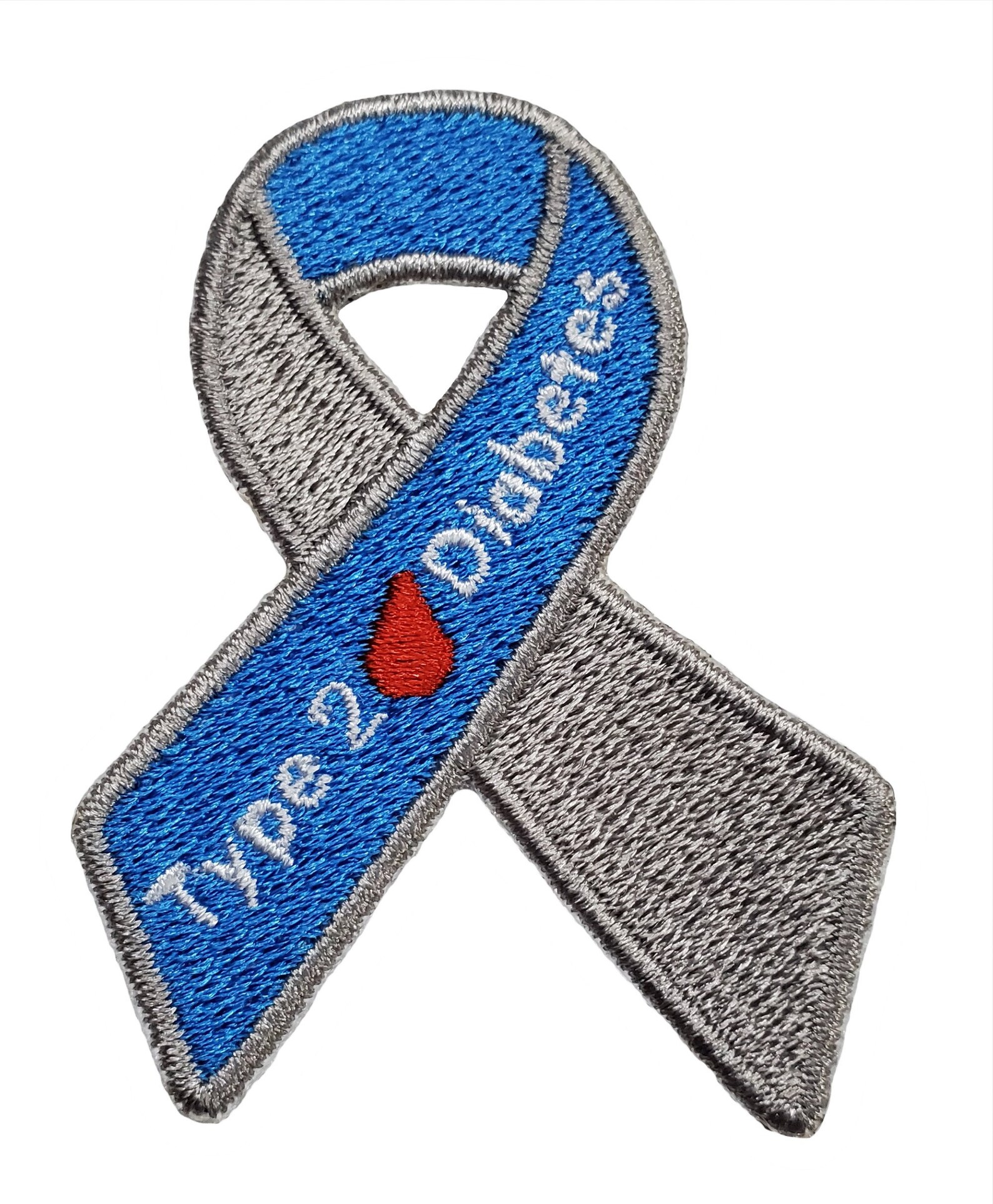 Type 2 Diabetes Awareness Ribbon Embroidered Iron on Patch Gifts ...