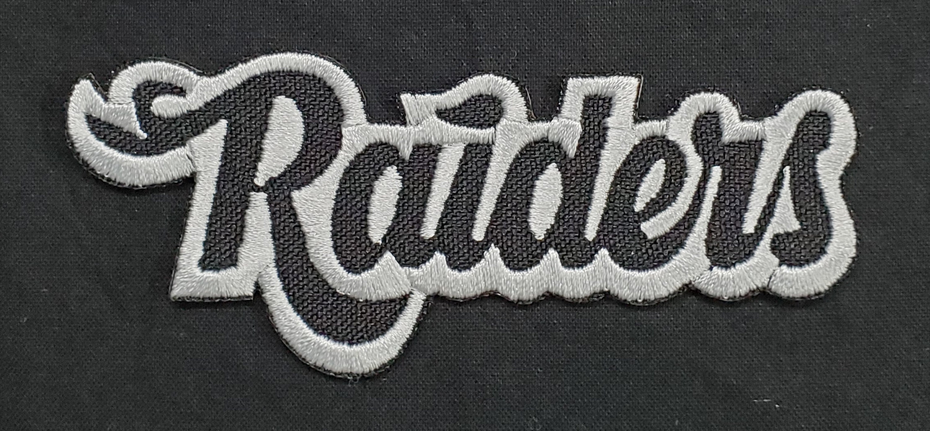 Raiders Text Embroidered Applique Iron on Patch 4" X 1.5", 5" X 2", 8 ...