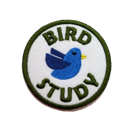 Bird Study Merit Badge Embroidered Iron On Patch Funny Cute | Etsy