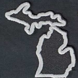 State of Michigan Embroidered Iron on / Sew on Patch 2.25" X 2.25" - Etsy
