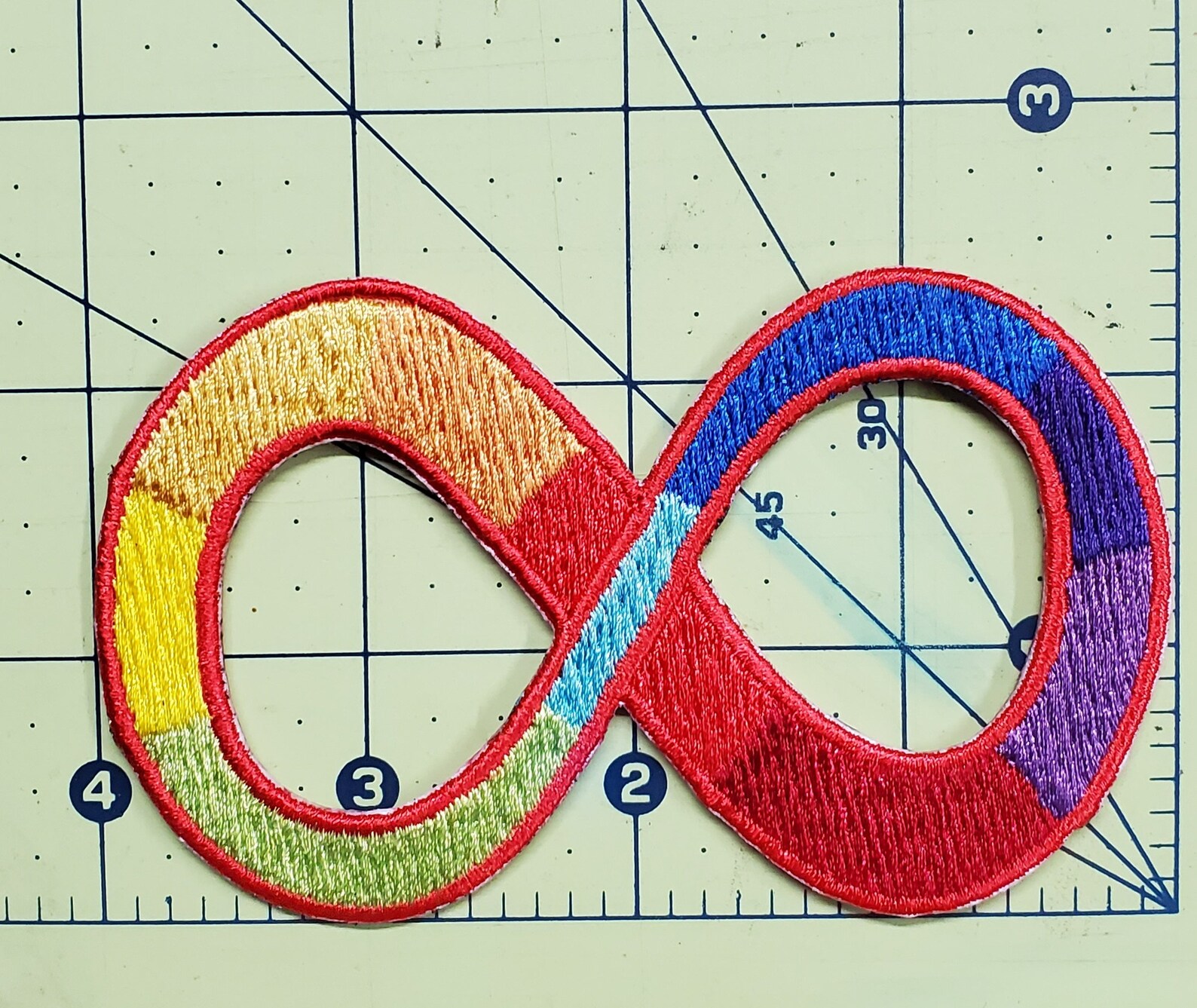 Infinity Ribbon Autism Awareness Embroidered Iron on Patch - Etsy