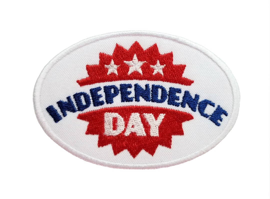 Independence Day Embroidered Iron on Patch 3.35" X 2.2" Patriotic ...