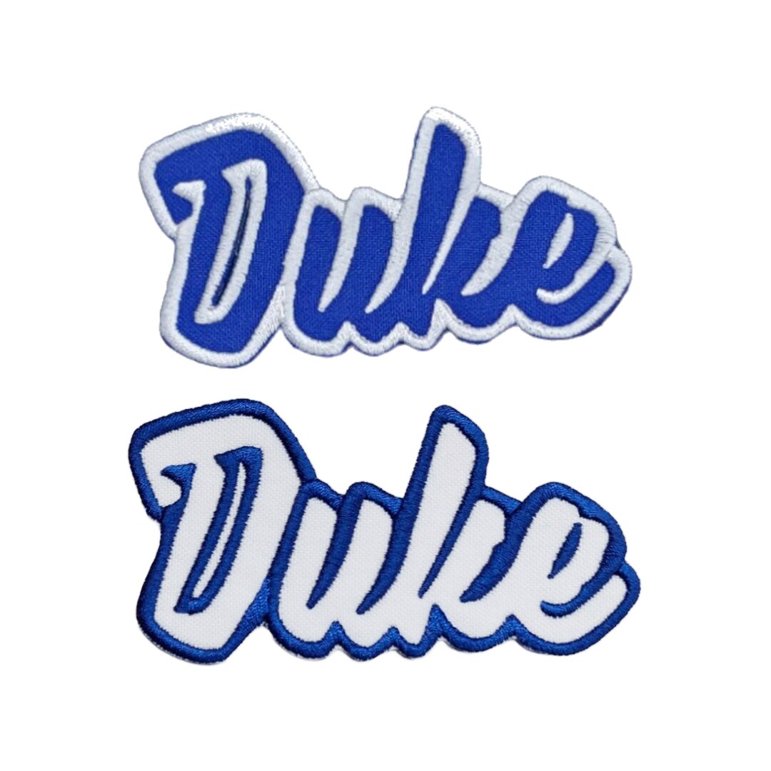 Duke Text Embroidered Applique Iron on Patch Various Sizes Team Name ...