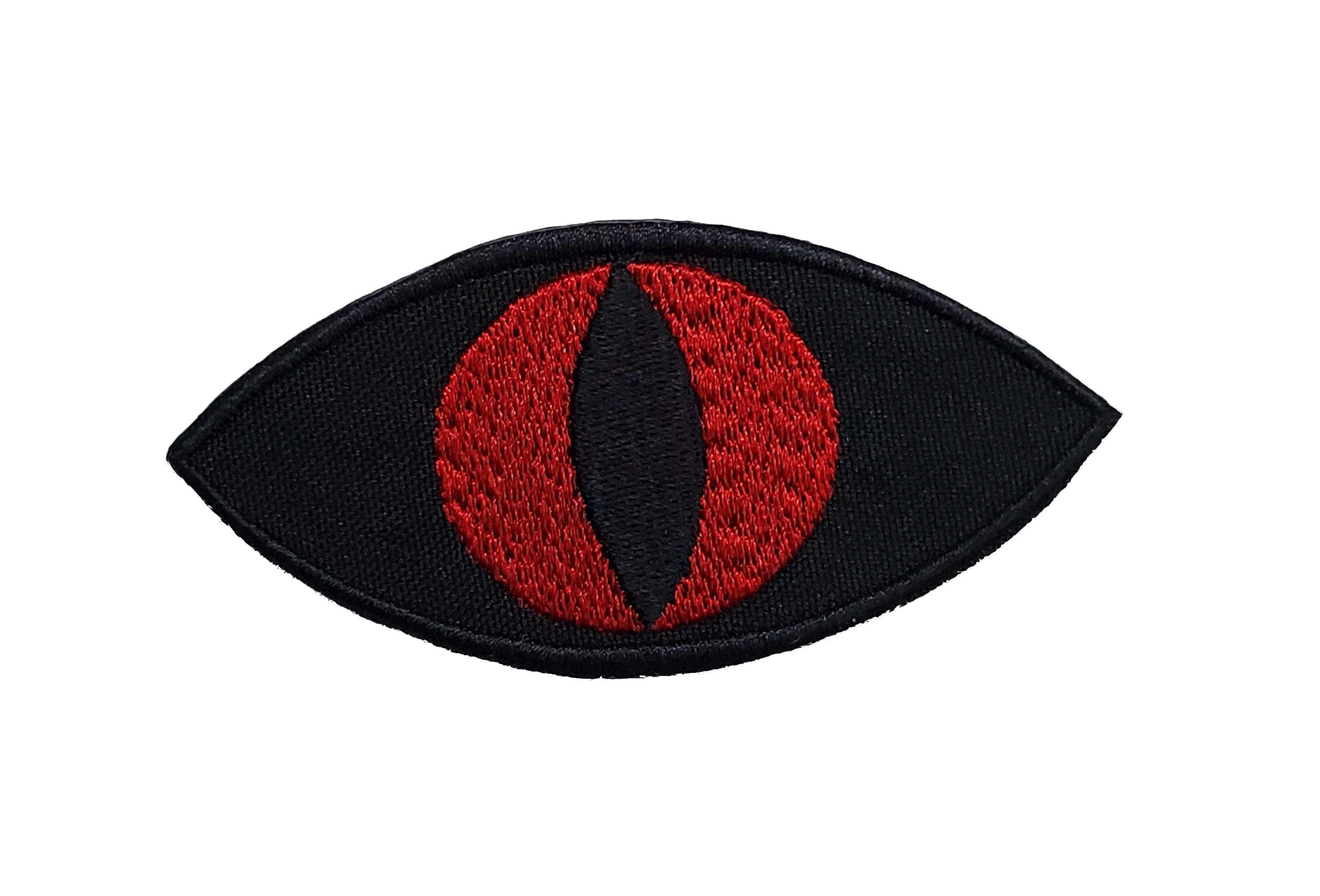 Red Iris Black Sclera Eye Embroidered Patch - Creepy Applique - Etsy