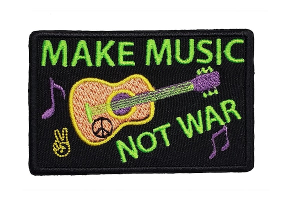 Embellishments Microphone Embroidered Iron On Patch 3 x 1.7 Lead Singer ...