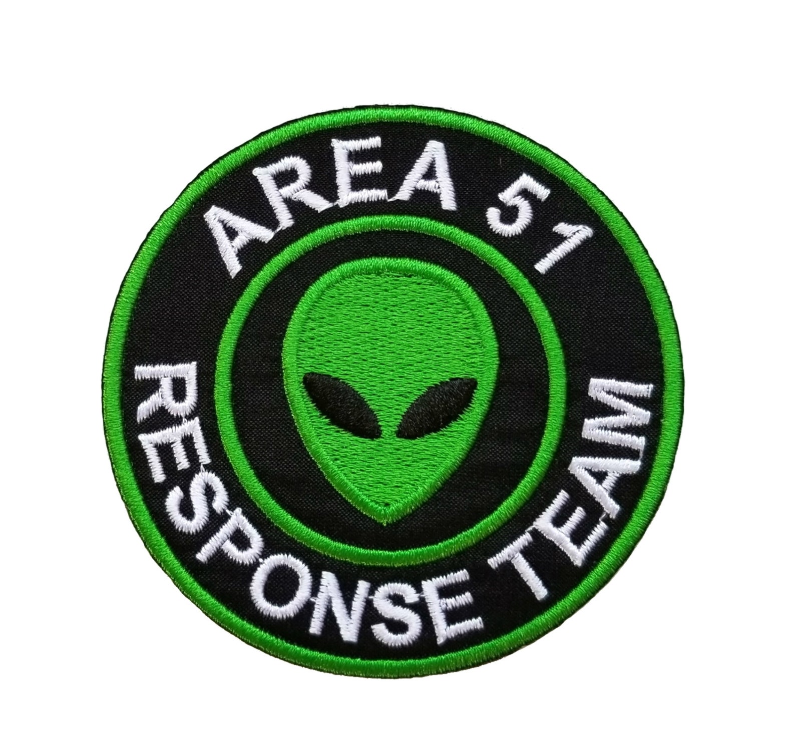 Area 51 Response Team Green Alien Embroidered Applique Iron on - Etsy