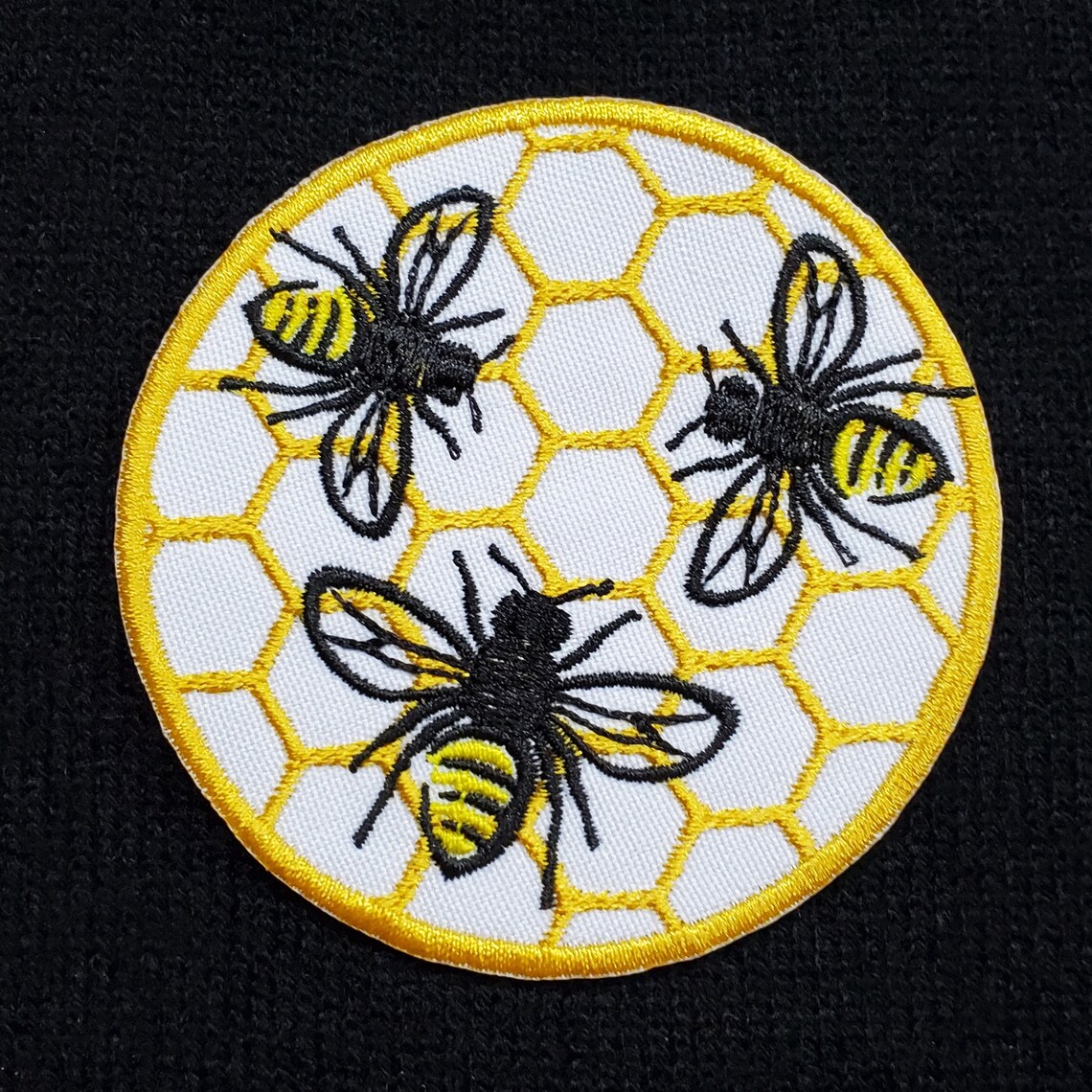 Bumble Bee Honeycomb Iron on Patch 2.9 Cute for Kids | Etsy