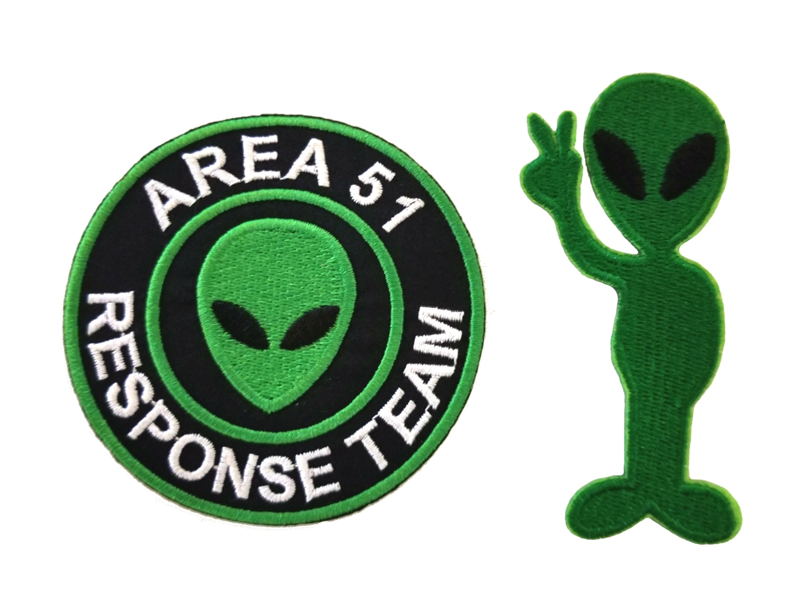 Area 51 Response Team Green Alien Embroidered Applique Iron on - Etsy
