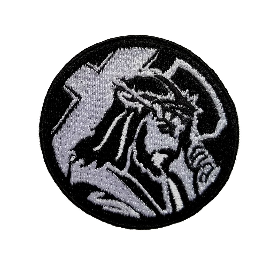 Jesus Carrying Cross Embroidered Iron on / Sew on Patch 2.5" Velcro ...