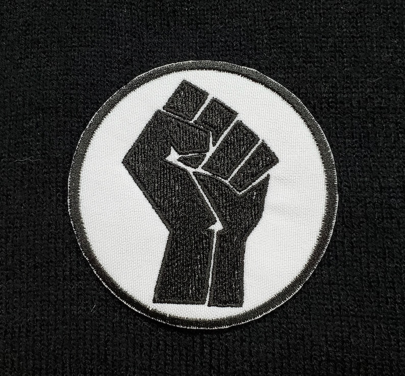 Black Power Fist Embroidered Iron-on Patch 3 Black Lives - Etsy