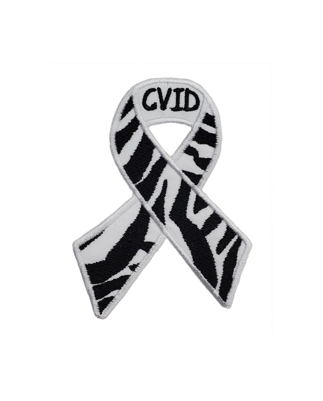 Common Variable Immunodeficiency CVID Awareness Ribbon Embroidered Iron ...