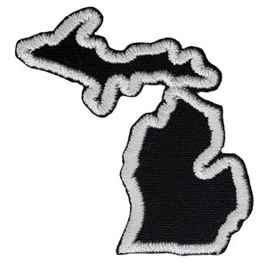 State of Michigan Embroidered Iron on / Sew on Patch 2.25" X 2.25" - Etsy