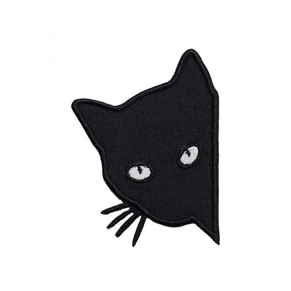 Black Cat Applique - Etsy