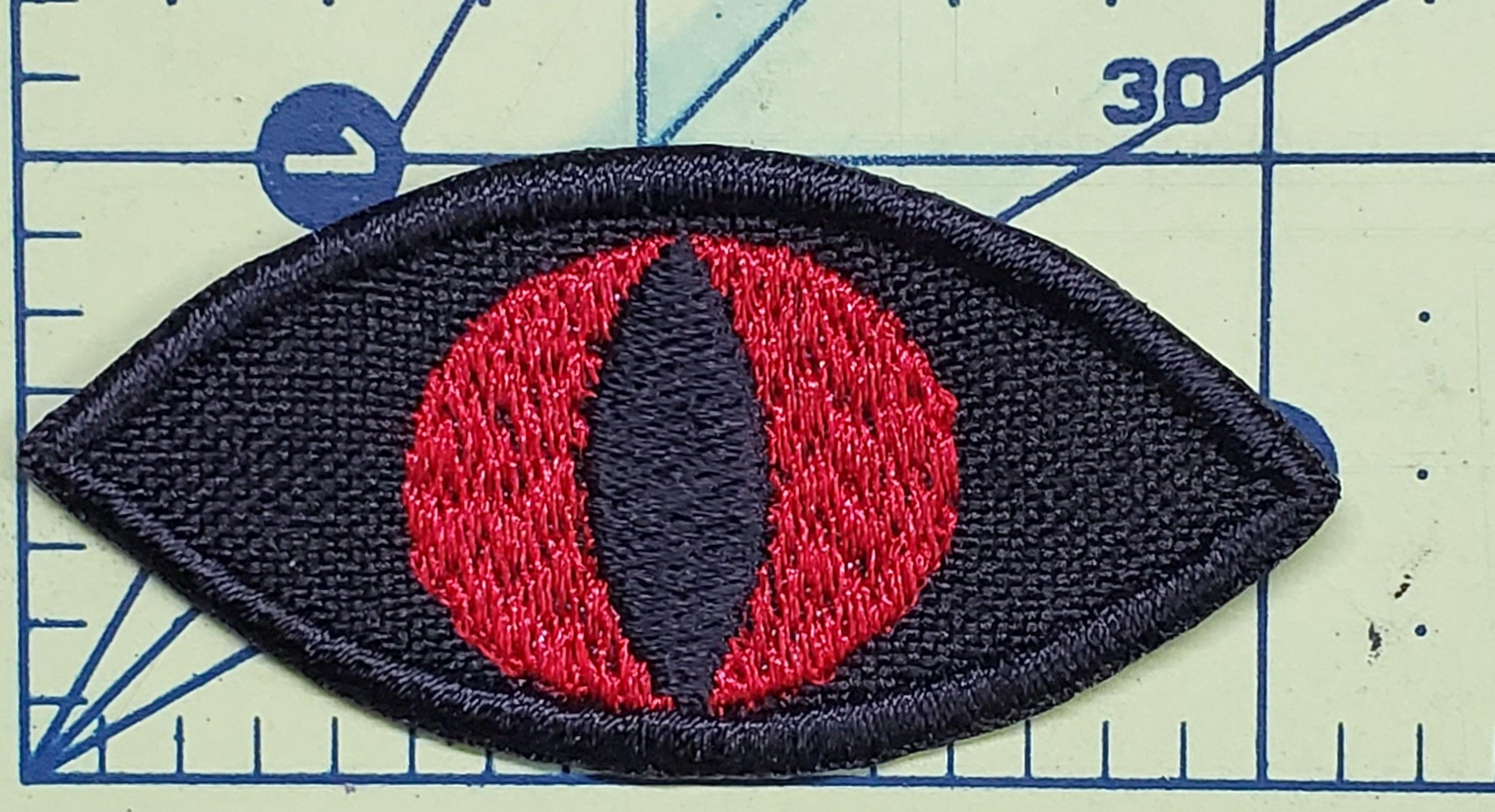 Black Sclera Red Iris Eye Embroidered Applique Iron on / Sew on Patch 3 ...