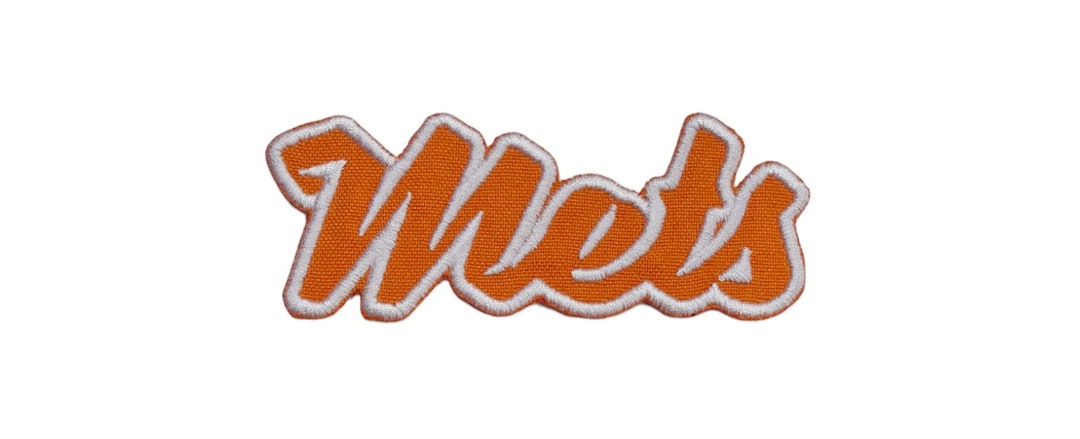 Mets Text Embroidered Applique Iron on Patch Various Sizes Team Name ...