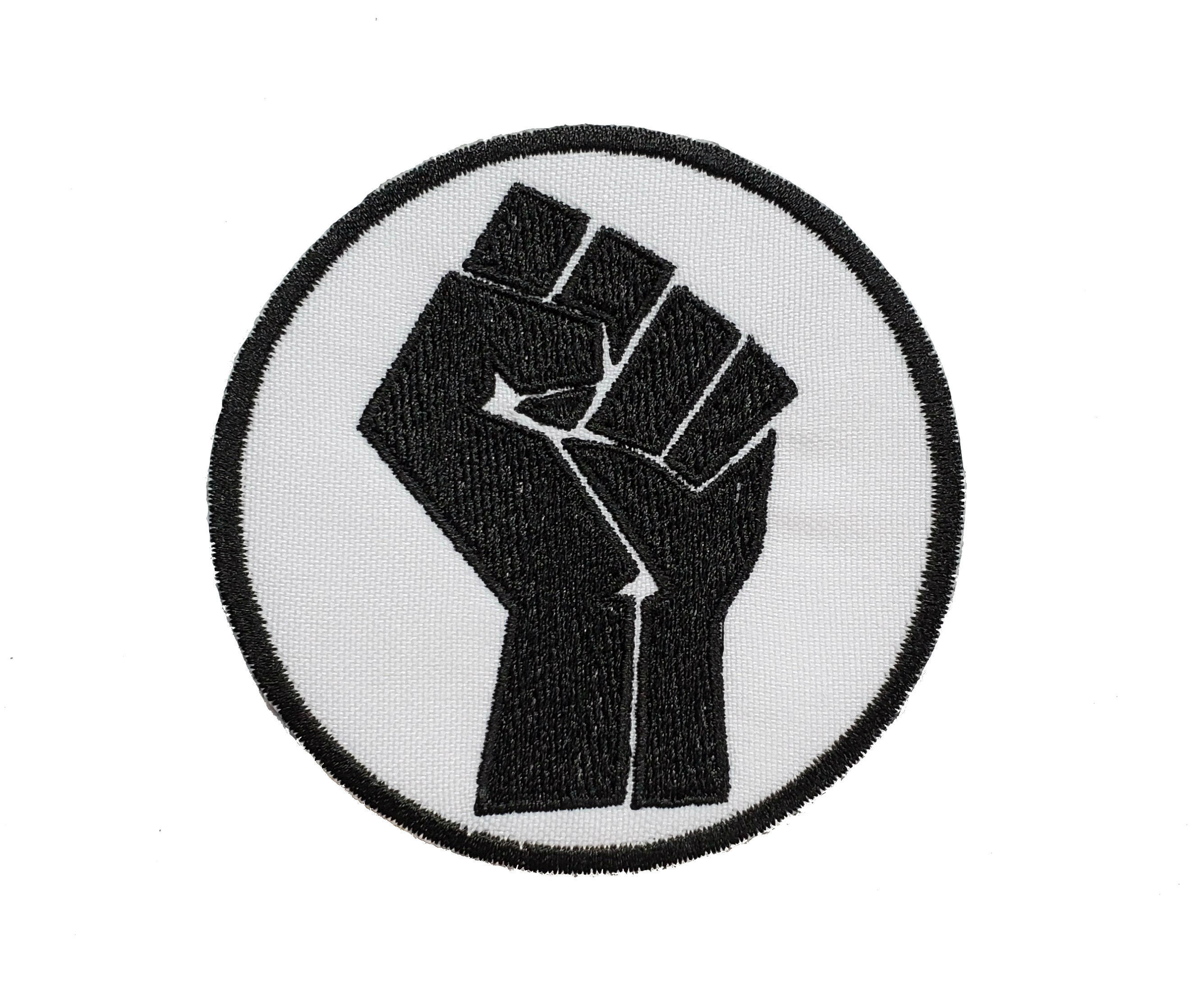Black Power Fist Embroidered Iron-on Patch 3 Black Lives | Etsy
