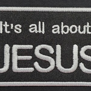 Jesus Embroidered Iron on Patch, Christian Applique (3.25" X 2.1") - Etsy