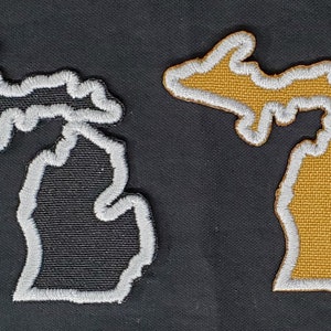State of Michigan Embroidered Iron on / Sew on Patch 2.25" X 2.25" - Etsy