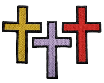 Iron on Cross Patch - Etsy