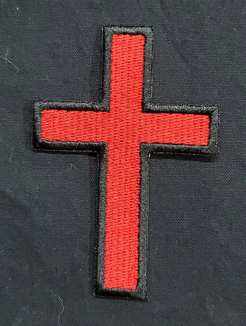 Christian Cross Fully Embroidered Iron on or Sew on Patch - Etsy