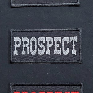 Prospect Embroidered/applique Iron on Patch 4.1" X 2" Grunge Funny New ...