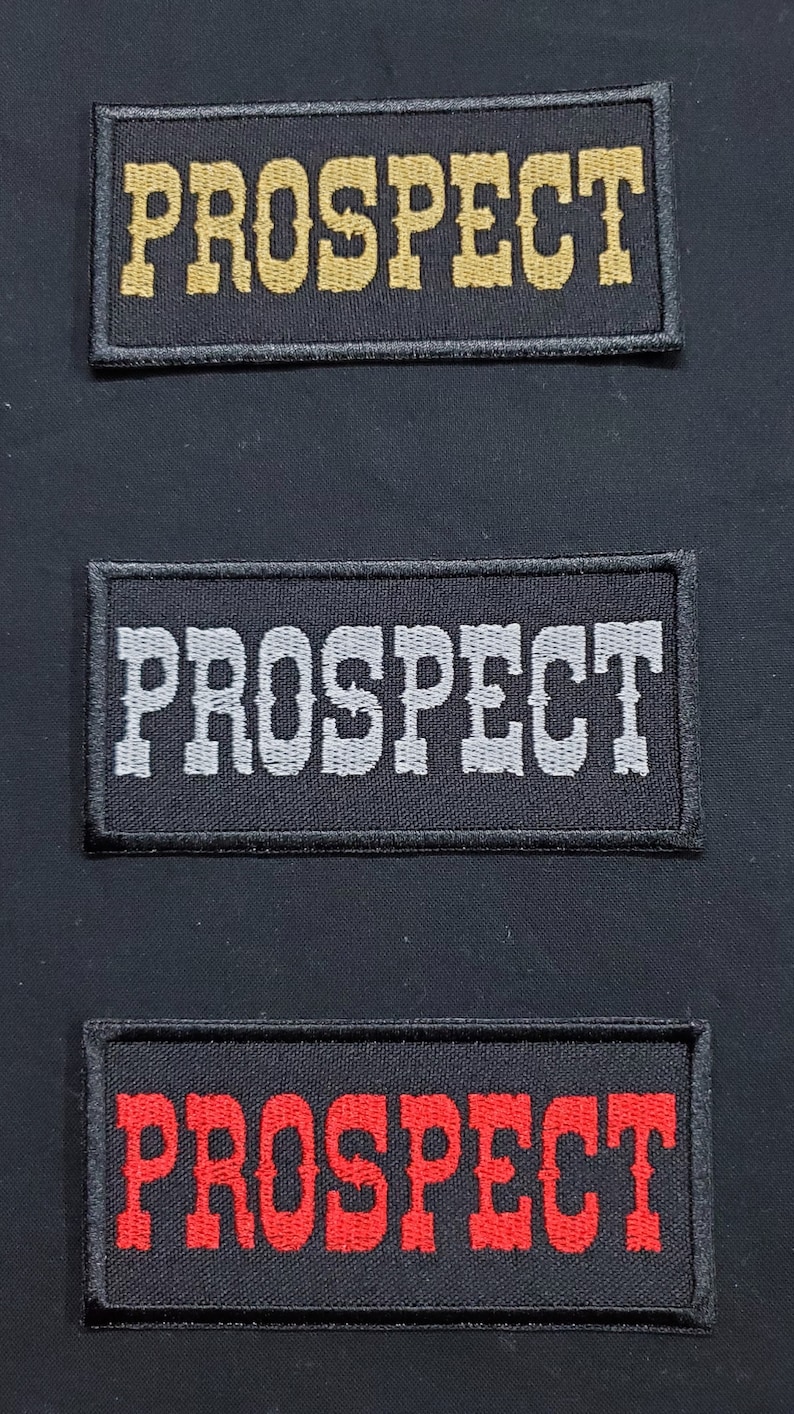 Prospect Embroidered/applique Iron on Patch 4.1 X | Etsy