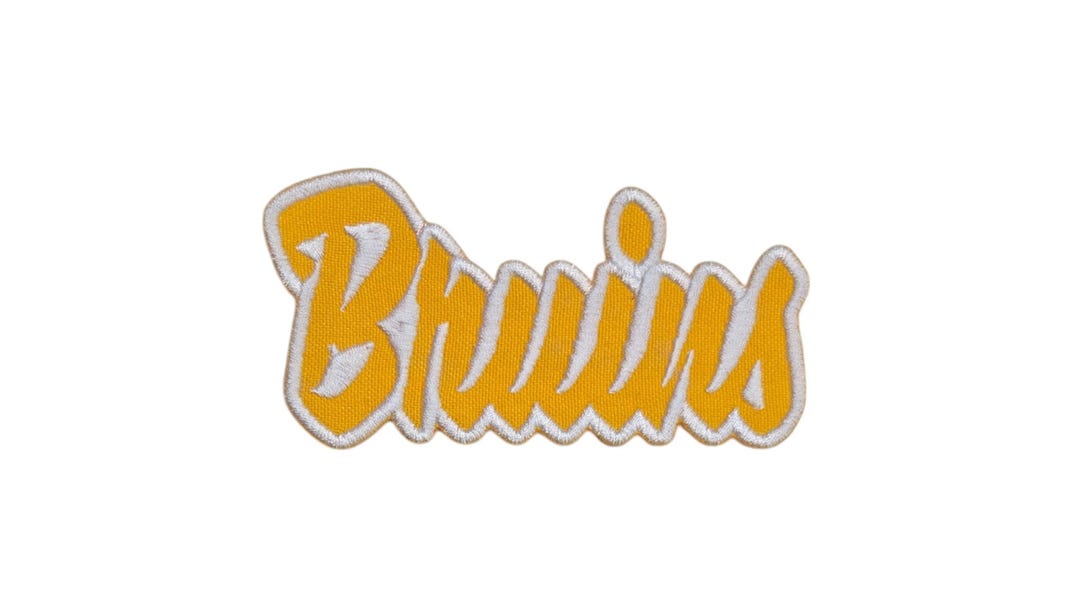 Bruins Text Embroidered Applique Iron on Patch Various Sizes Team Name ...