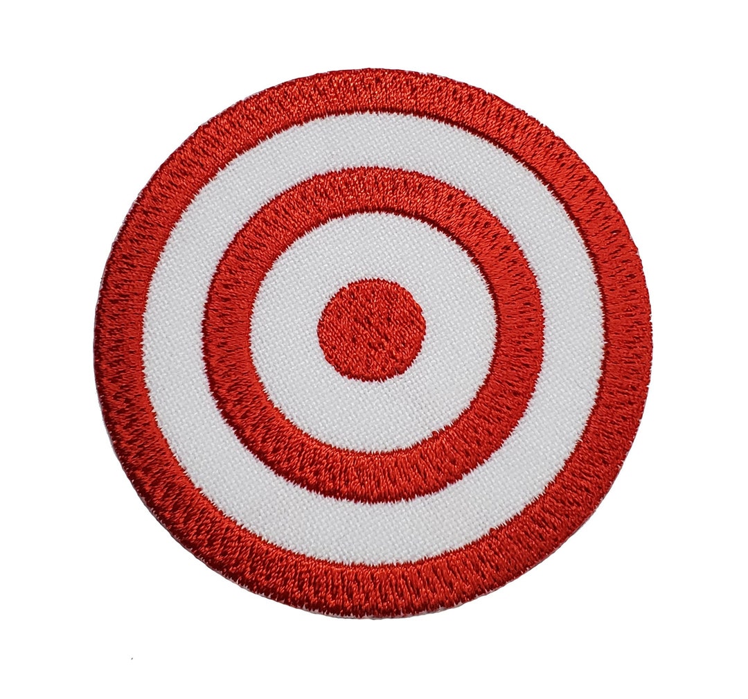 Bullseye Target Embroidered Applique Iron on Patch 2.5" X 2.5 ...