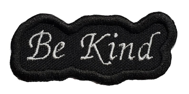 Be Kind Embroidered Applique Iron on Patch 2.5 X 1 - Etsy