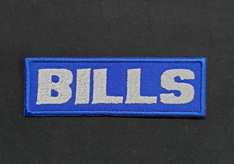 Bills Text Embroidered Applique Iron or Sew on Patch 4" X 1.3" - Etsy