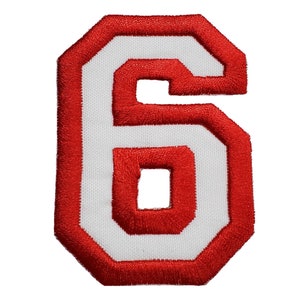3" Numbers College Varsity Letterman Embroidered Iron on Patch Varsity ...