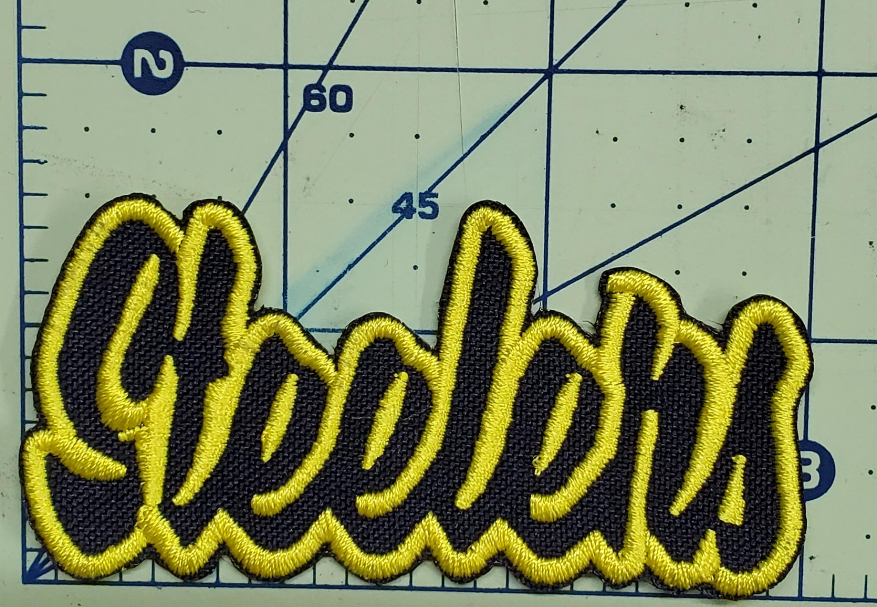Steelers Text Embroidered Applique Iron on Patch Various Sizes Team ...