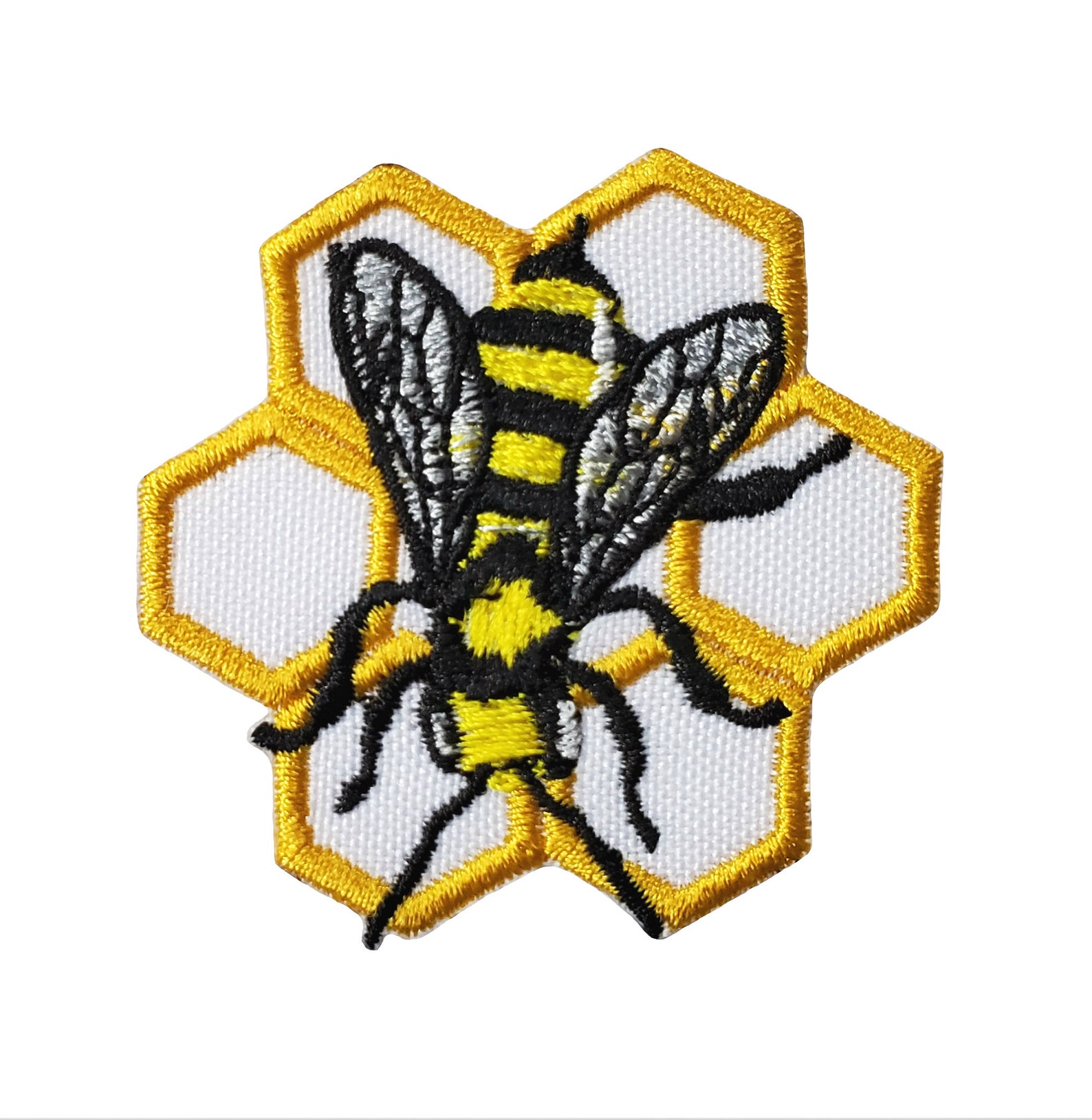 Bumble Bee Honeycomb Iron on Patch 1.9 Cute for Kids - Etsy