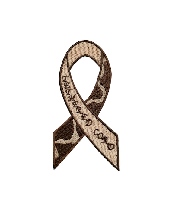 Tethered Cord Syndrome Awareness Ribbon Embroidered Iron On | Etsy