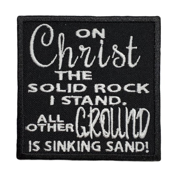 Christian on Christ the Solid Rock I Stand All Other Ground is | Etsy