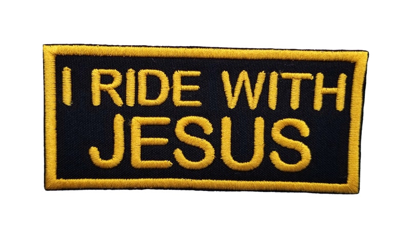 Christian New MC Motorcycle Biker I Ride With Jesus - Etsy