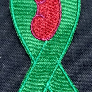 Kidney Disease Awareness Ribbon Iron on Patch Dialysis Kidney ...