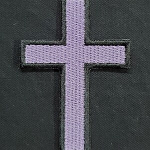 Christian Cross Fully Embroidered Iron on or Sew on Patch 3" X 2" Jesus ...