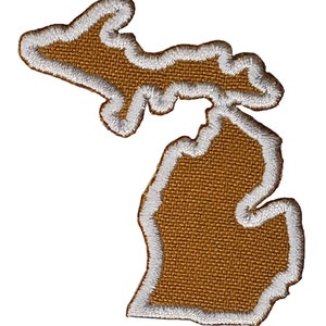 State of Michigan Embroidered Iron on / Sew on Patch 2.25" X 2.25" - Etsy