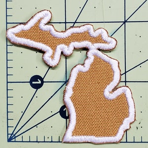 State of Michigan Embroidered Iron on / Sew on Patch 2.25" X 2.25" - Etsy