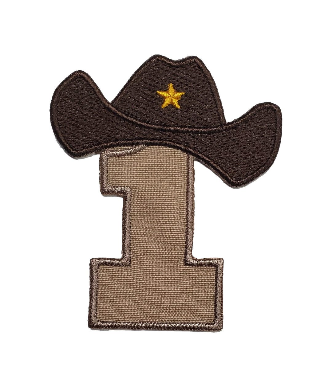First Birthday Cowboy Hat Patch - Embroidered Applique, Iron on or Sew ...