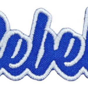 Rebels Text Embroidered Applique Iron on Patch Various Sizes Team Name ...