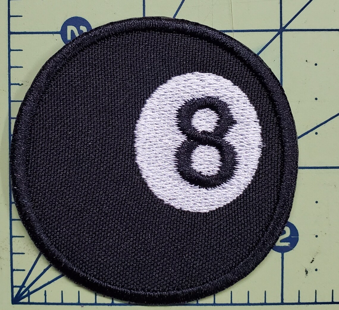 Eight Ball Embroidered Iron on Patch 2.1 Funny Humor - Etsy