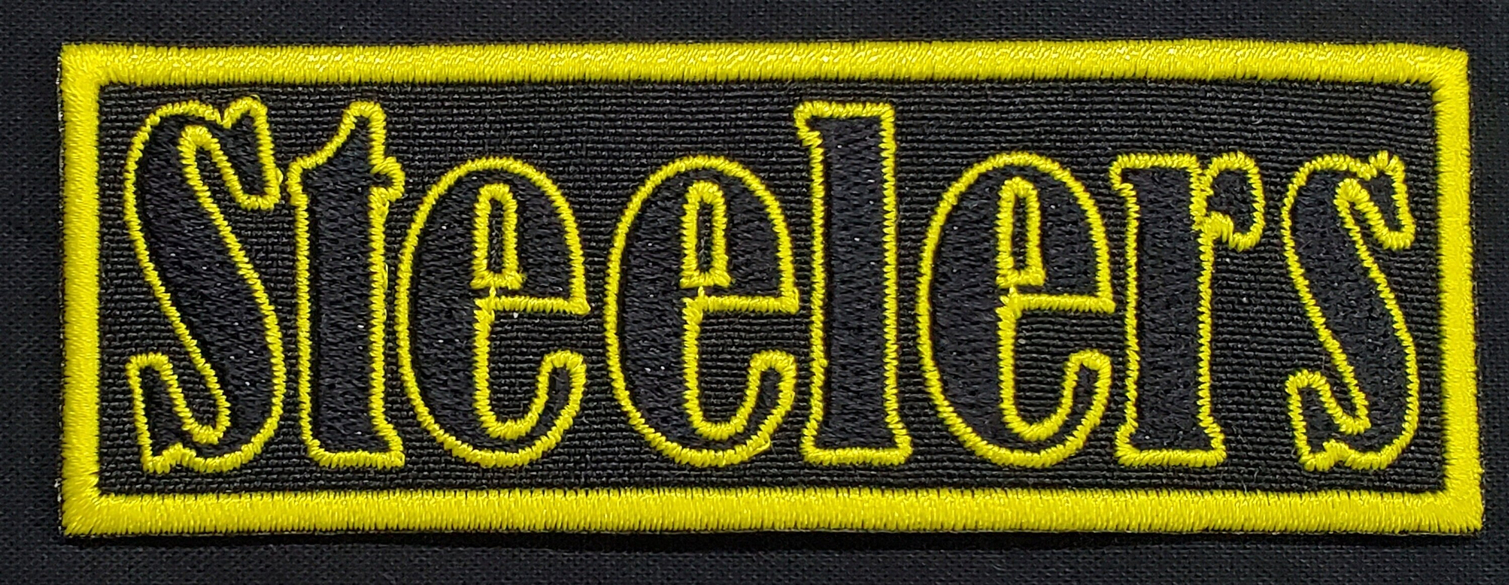Steelers Text Embroidered Applique Iron or Sew on Patch 4" X 1.4" or 8 ...