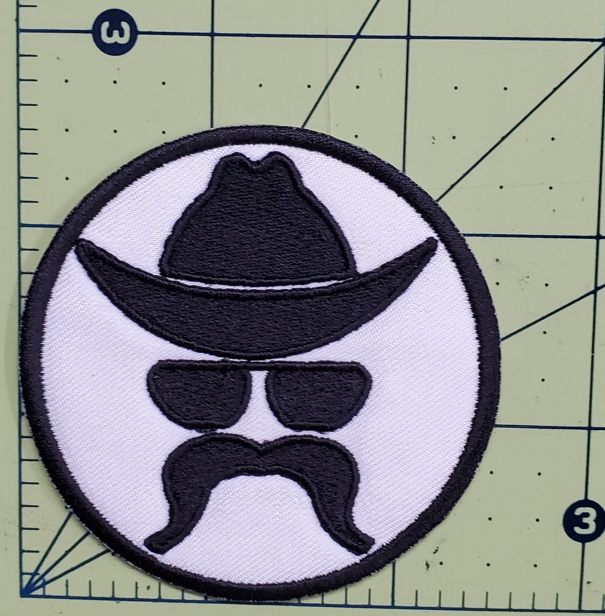 Cholo Mustache & Sunglasses Embroidered Iron on Patch (2.5") - Etsy