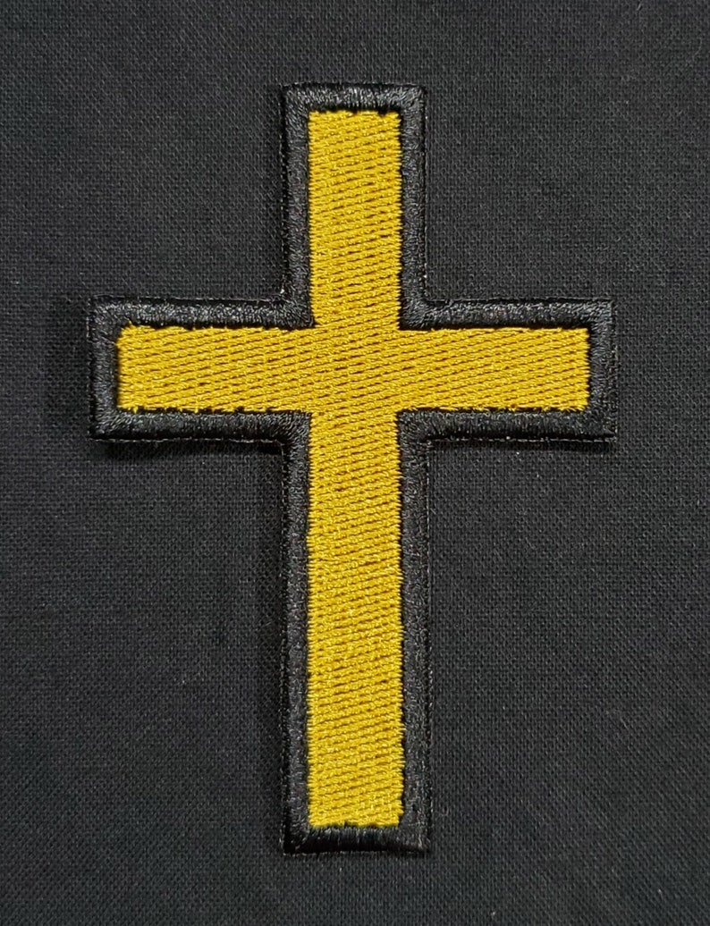 Christian Cross Fully Embroidered Iron on or Sew on Patch - Etsy